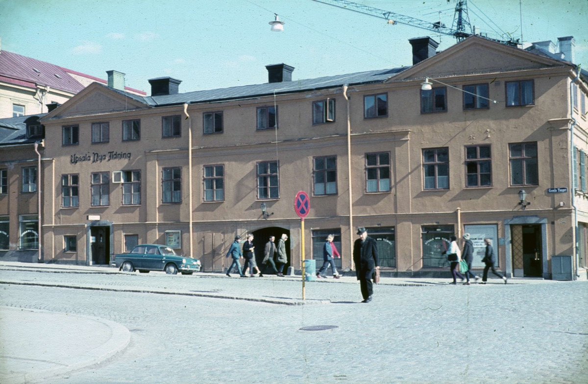 Upsala Nya Tidnings lokaler vid Gamla torget, kvarteret Rådhuset ...