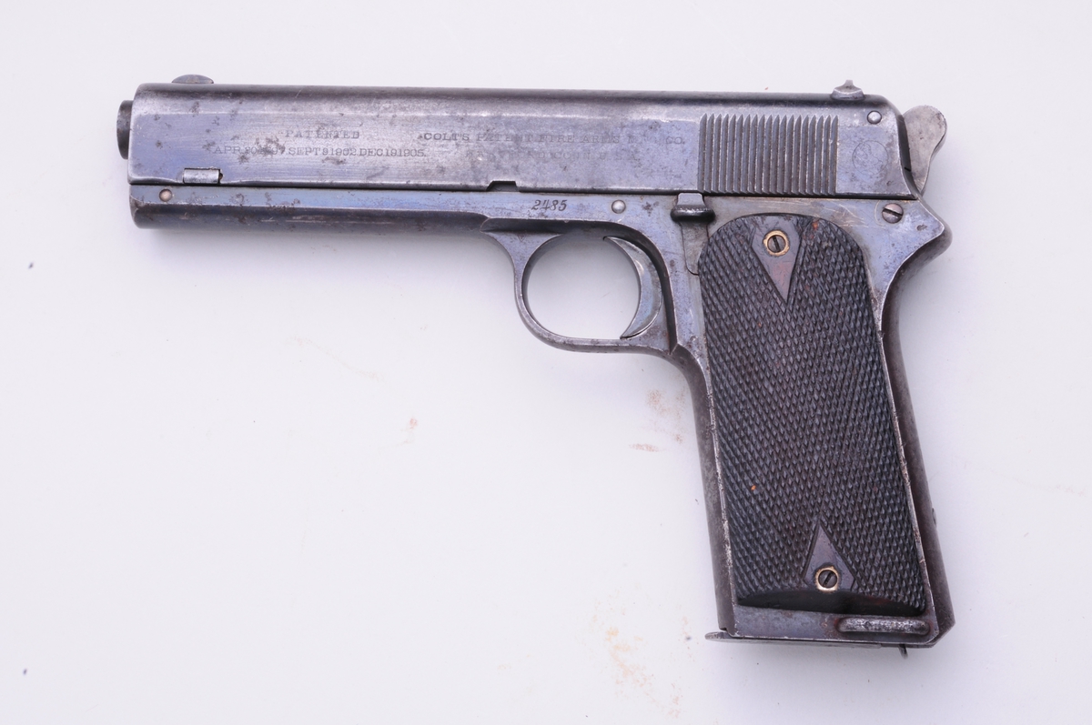 Pistol .45 ACP Colt M1905 - Forsvarets museer / DigitaltMuseum
