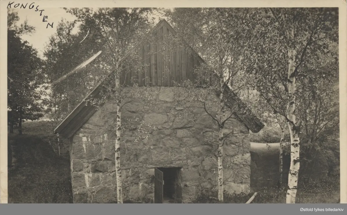 Kongsten fort ca. 1934. Fredrikstad festnings fremskutte verk ca. 1/2 ...