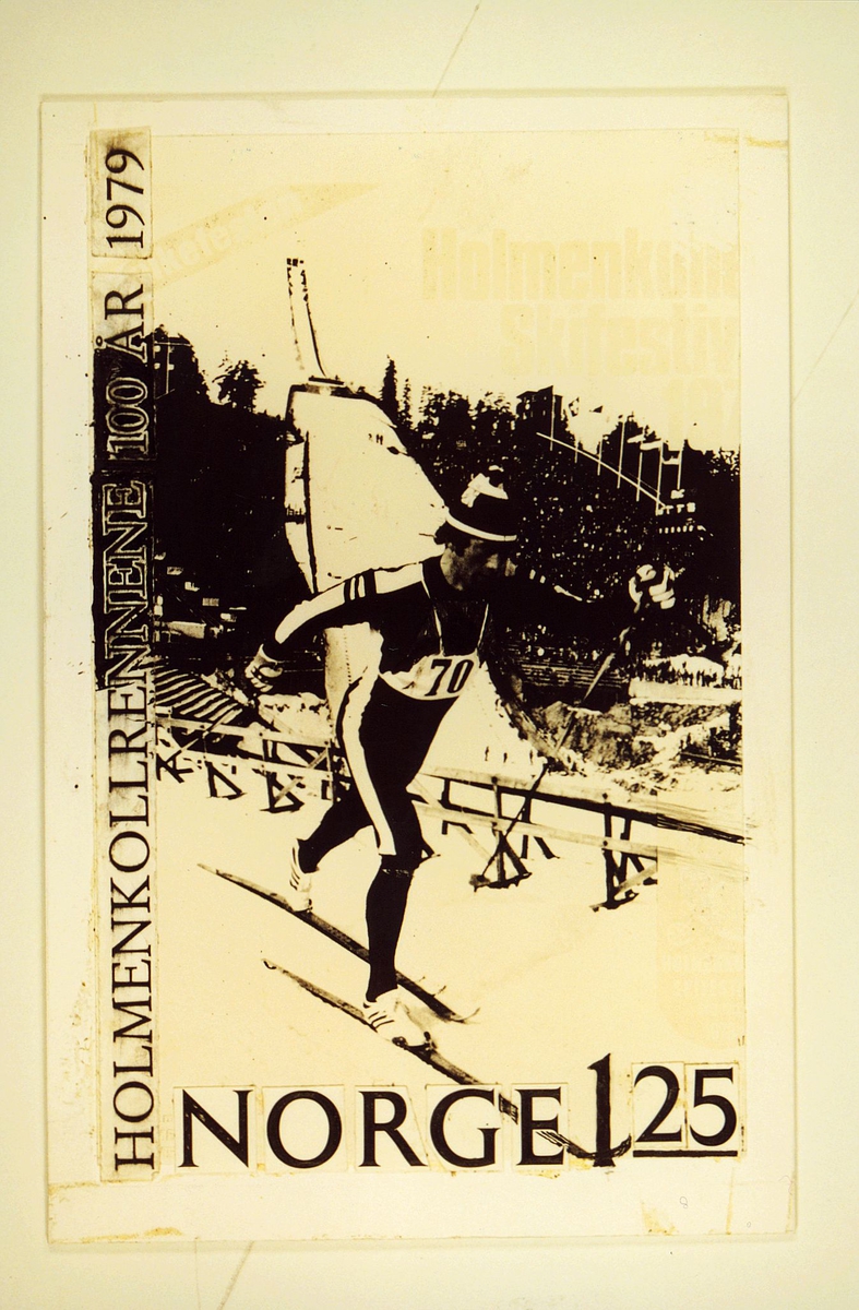 Postmuseet, frimerker, tegning, NK 840, 2. mars 1979, 1,25 kr, sv/hv ...