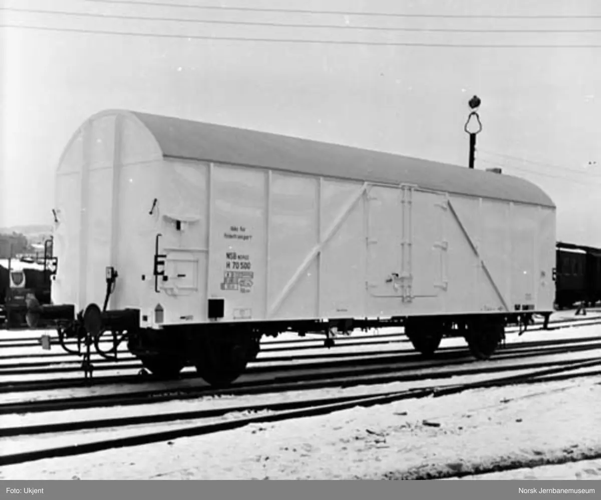 NSB kjøle- og varmevogn litra H nr. 75000 - Norsk jernbanemuseum ...